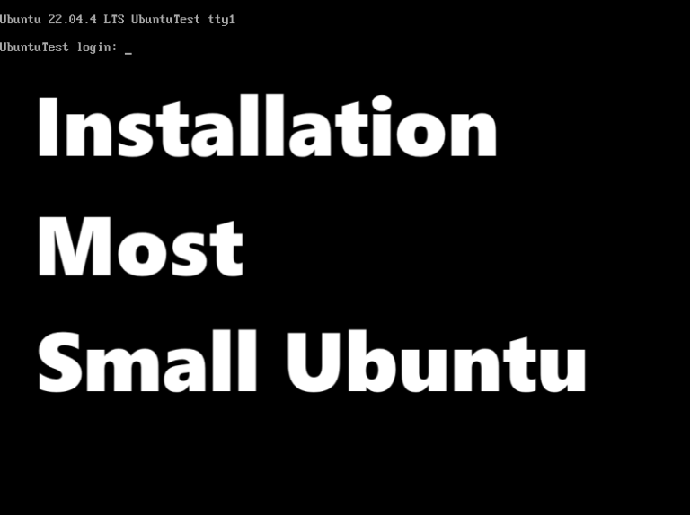 Smallest Ubuntu Build | 市野メモ
